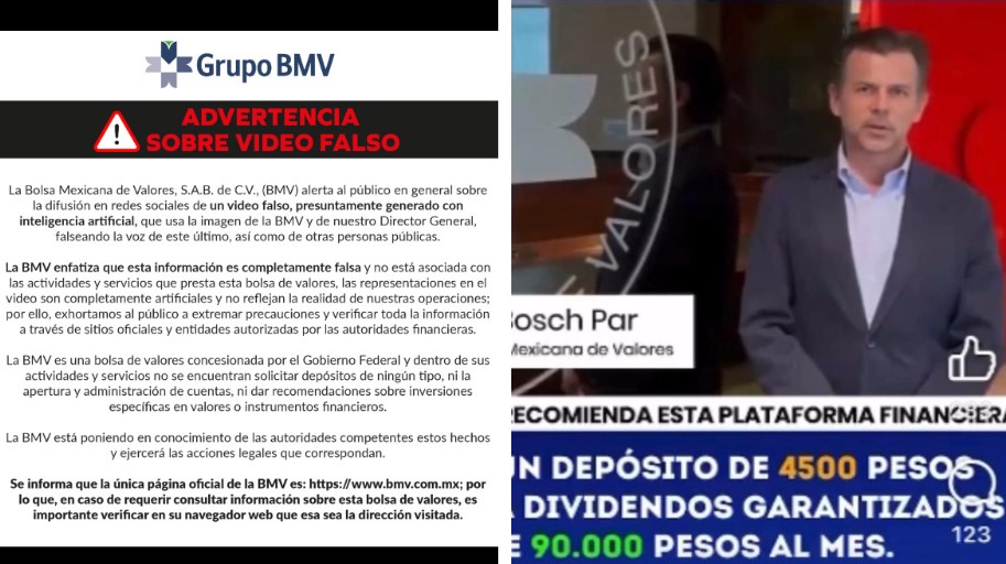 BMV advierte sobre video engañoso promoviendo inversiones fraudulentas ...