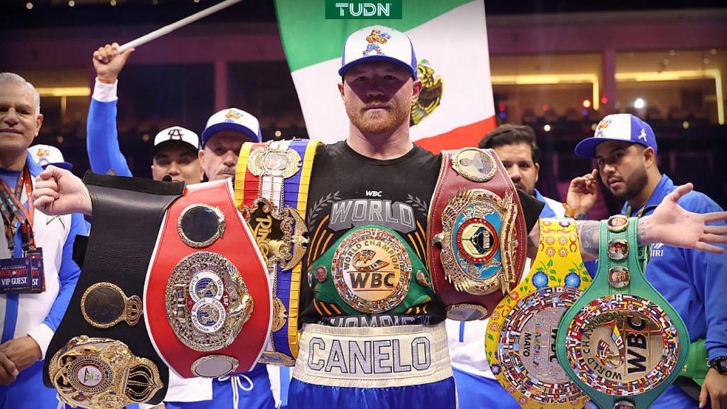 Este es el valor y significado del cinturón de oro que recibió Canelo ...